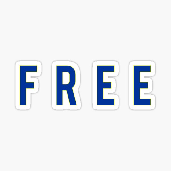"Free" Sticker by Yeaha | Redbubble