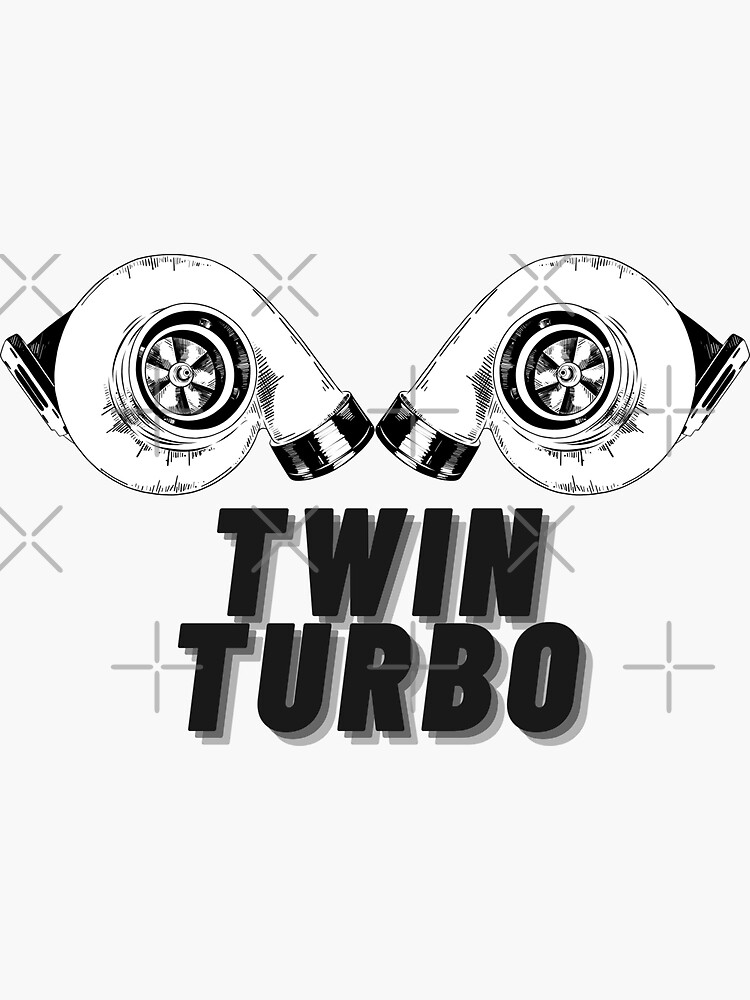 "Got Boost? Twin Turbo Power" Sticker for Sale by garykaz | Redbubble