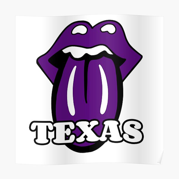 "Texas Lips with Tongue" Poster for Sale by NicholasForbes | Redbubble