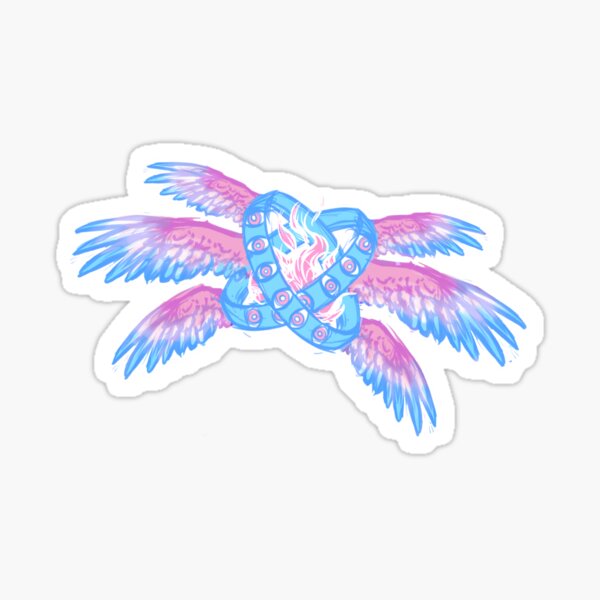 Trans Angel Stickers | Redbubble