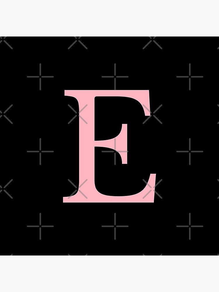 "Letter E - Light Pink Color" Poster by FunStudio | Redbubble