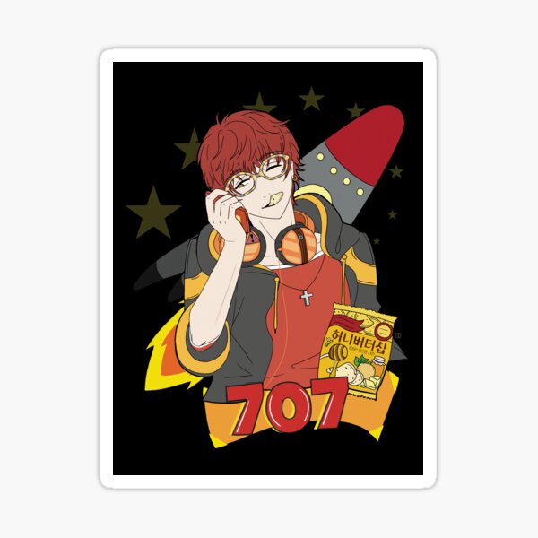 "Mystic Messenger 707" Sticker for Sale by daphinteresting | Redbubble