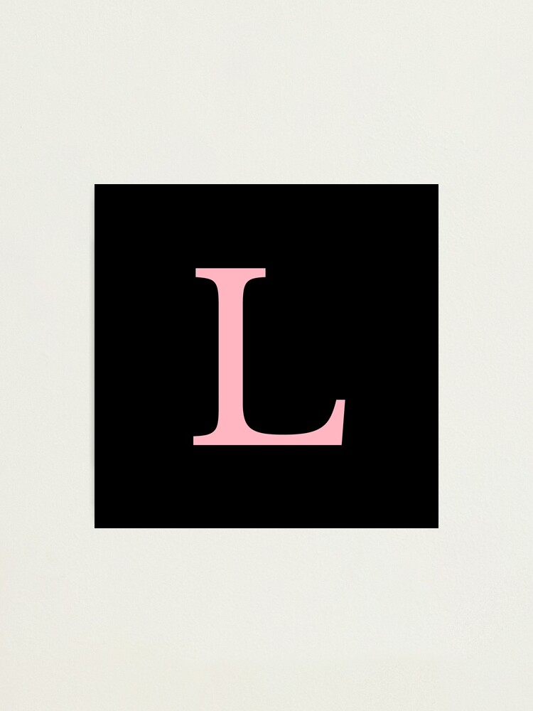 Lámina fotográfica «Letra L - Color rosa claro» de FunStudio | Redbubble