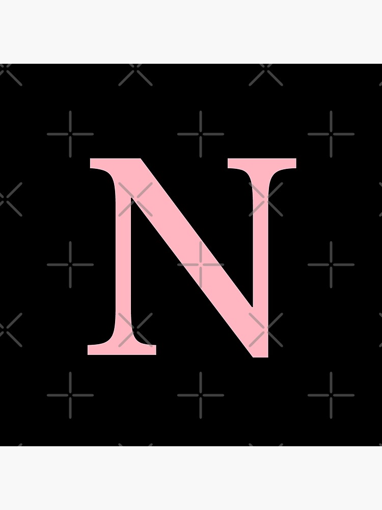 "Letter N - Light Pink Color" Poster for Sale by FunStudio | Redbubble