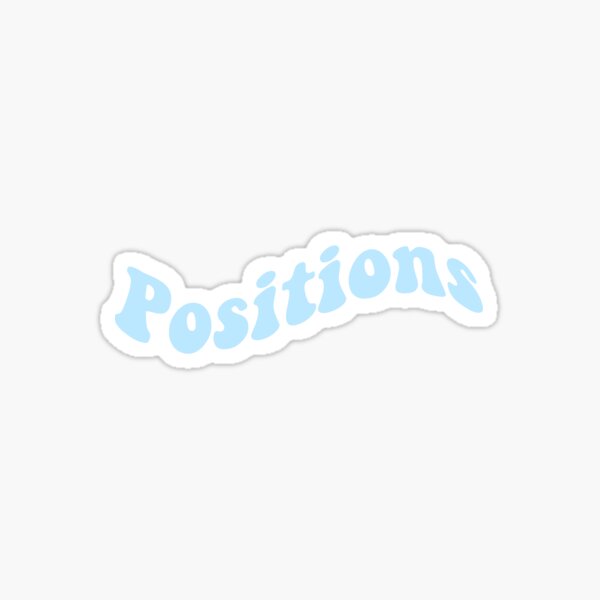 "Positions " Sticker by nicolef100 | Redbubble