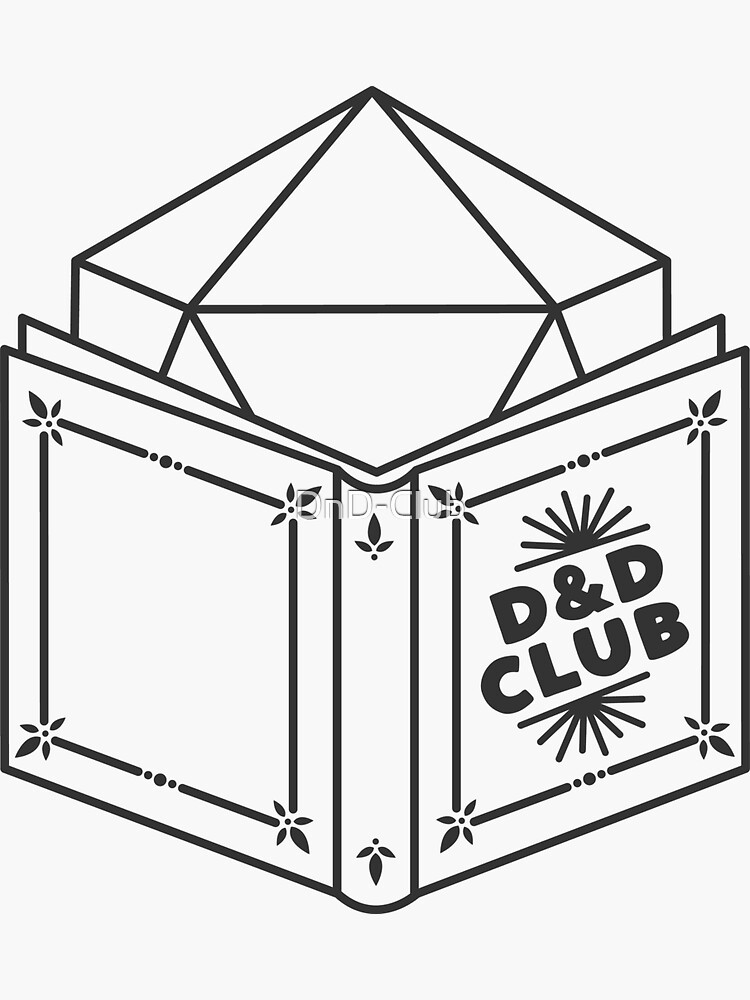 "D&D Club Emblem" Sticker for Sale by DnD-Club | Redbubble