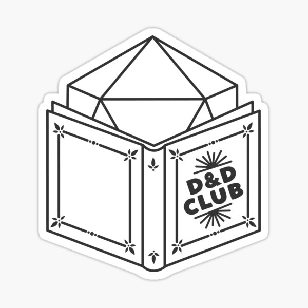"D&D Club Emblem" Sticker for Sale by DnD-Club | Redbubble