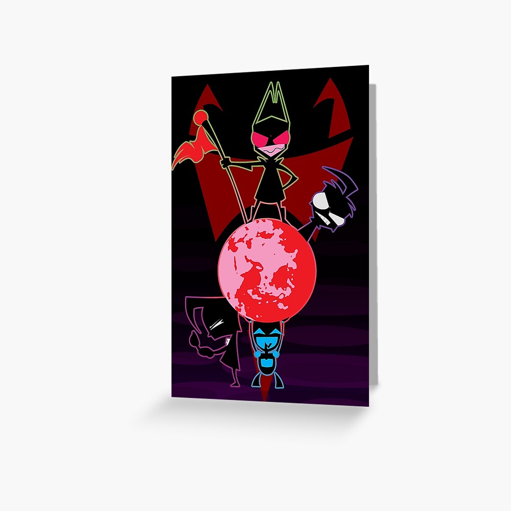 "Invader Zim" Greeting Card by toyosato | Redbubble