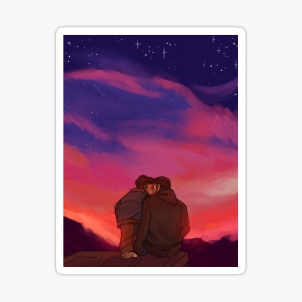 "Mass Effect Andromeda: Scott Ryder with Reyes Vidal in Kadara" Sticker ...