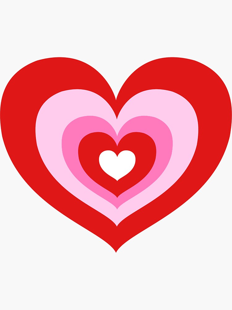 "90s heart" Sticker for Sale by cbeaaa | Redbubble