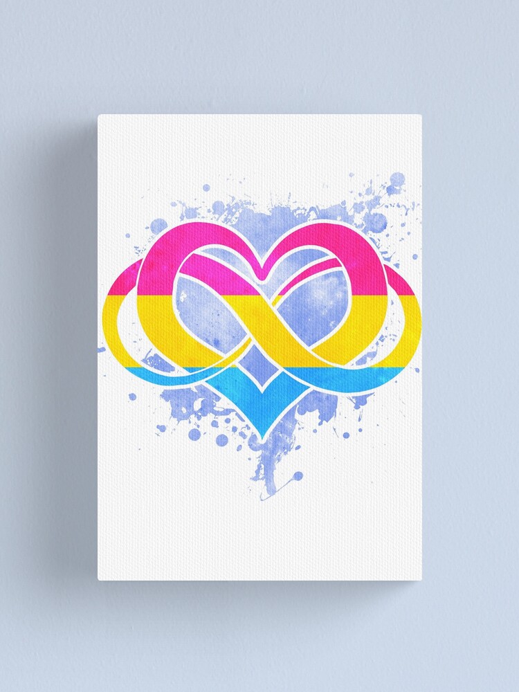 Lienzo «Bandera de Pan - Corazón de poli - Símbolo LGBT» de ...