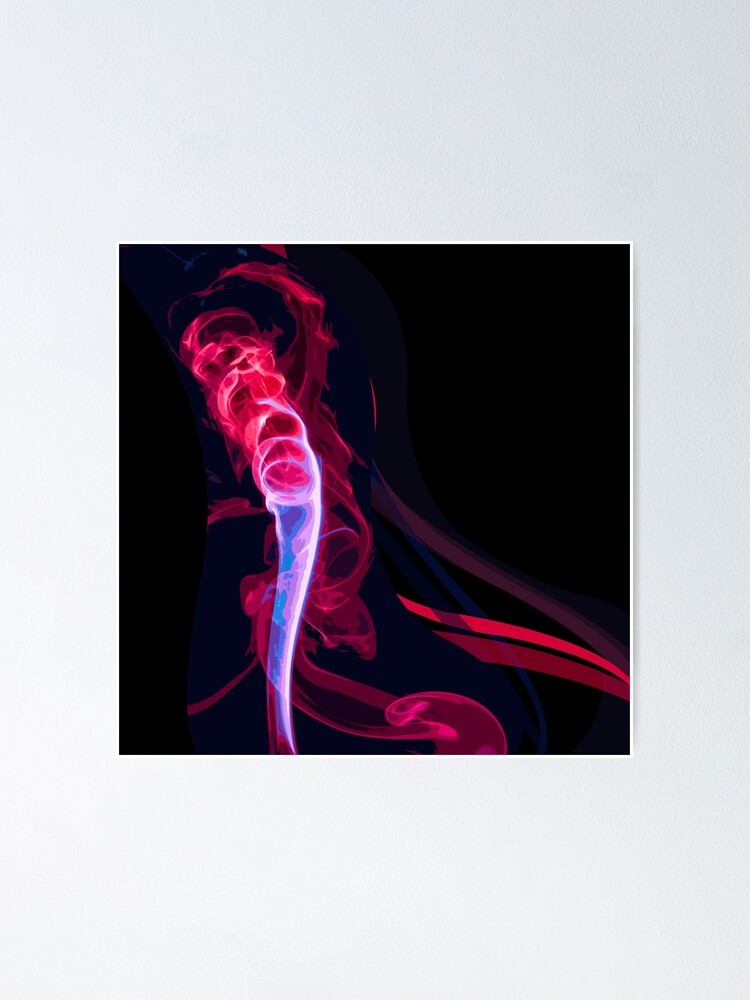 "Neon Smoke" Poster by PetruLee | Redbubble
