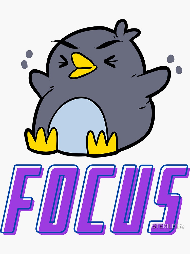 "Focus Bird" Sticker for Sale by ZorroSan | Redbubble