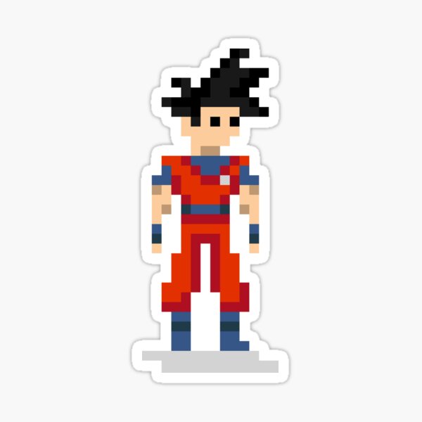 "Goku Pixel Art" Sticker by ChillerTyp | Redbubble