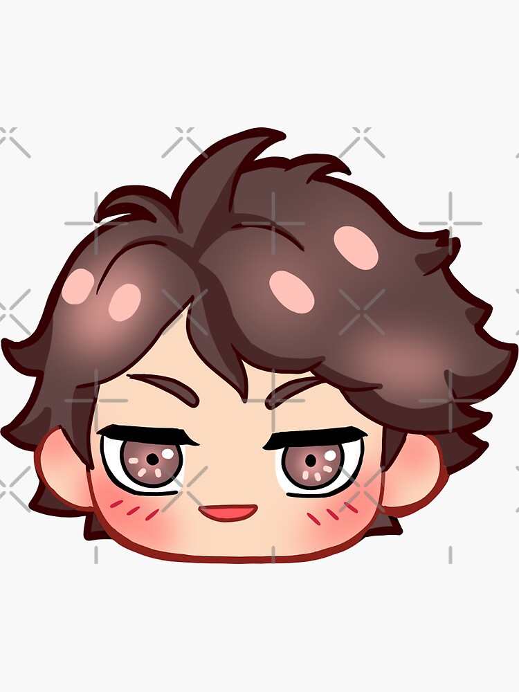 "Haikyuu Confession Chibis: Oikawa" Sticker by IntrovertMochi | Redbubble