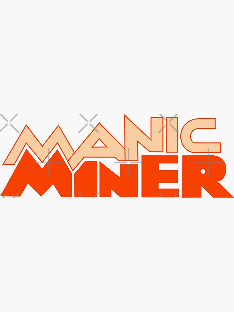 "Manic Miner" Sticker by RetroTrader | Redbubble