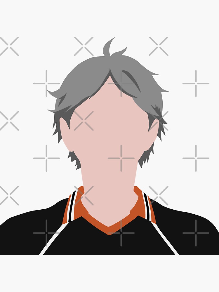 "Minimalist Sugawara Koshi" Sticker for Sale by Xerbreon-art | Redbubble