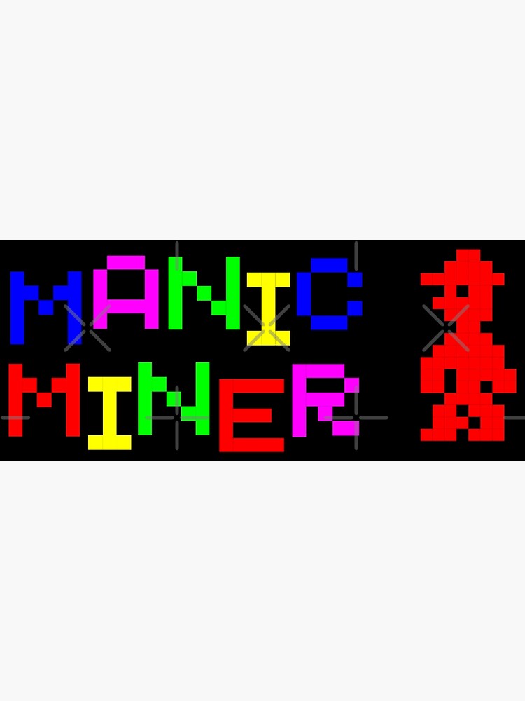 "Manic Miner Logo" Poster for Sale by RetroTrader | Redbubble