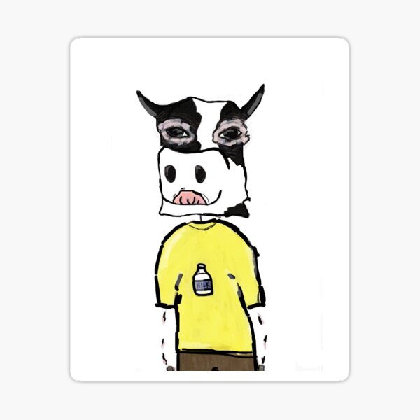 "Milk cow Dairy" Sticker for Sale by MikhailPavlenko | Redbubble