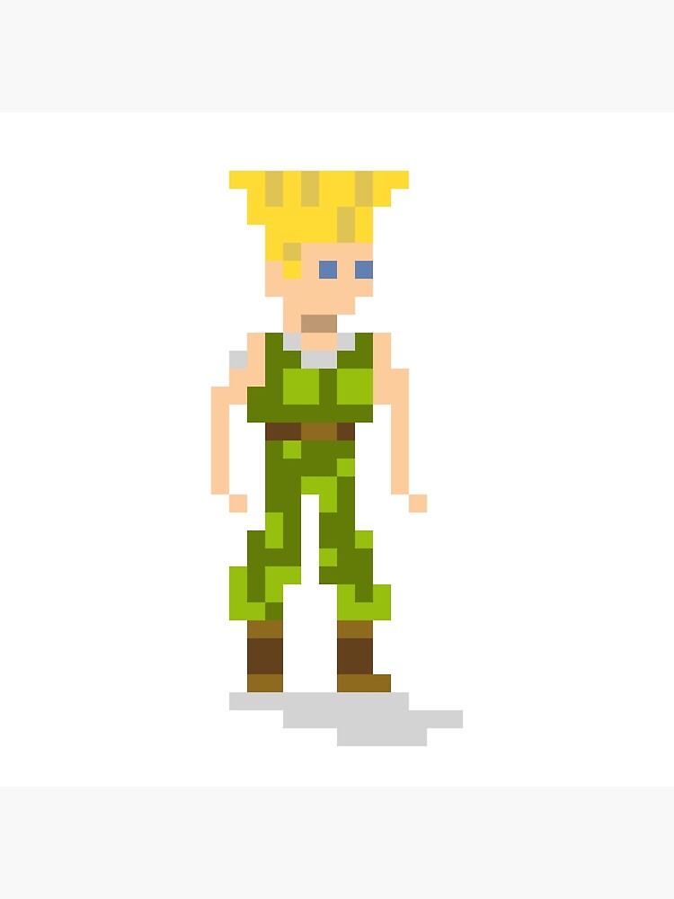 "Guile Pixel Art" Poster for Sale by ChillerTyp | Redbubble