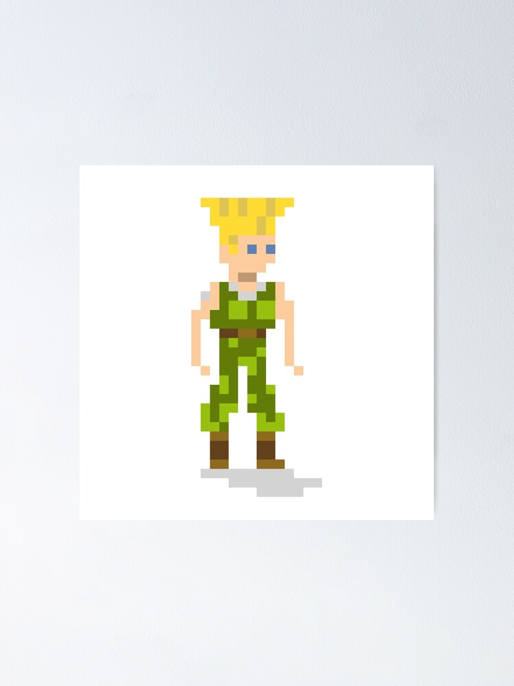 "Guile Pixel Art" Poster for Sale by ChillerTyp | Redbubble