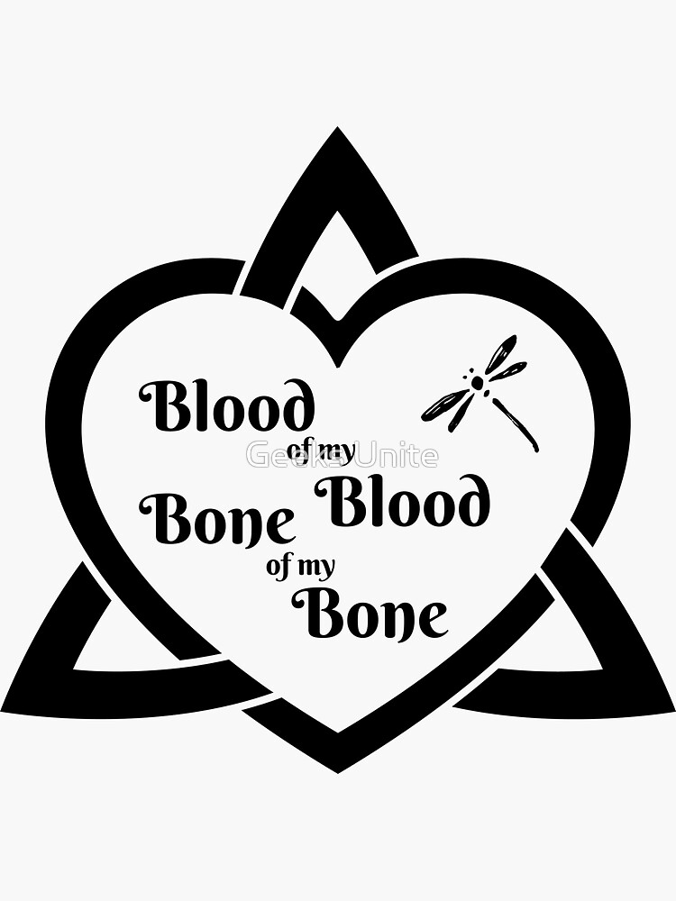 "Outlander | Blood of my Blood Bone of my Bone" Sticker for Sale by ...