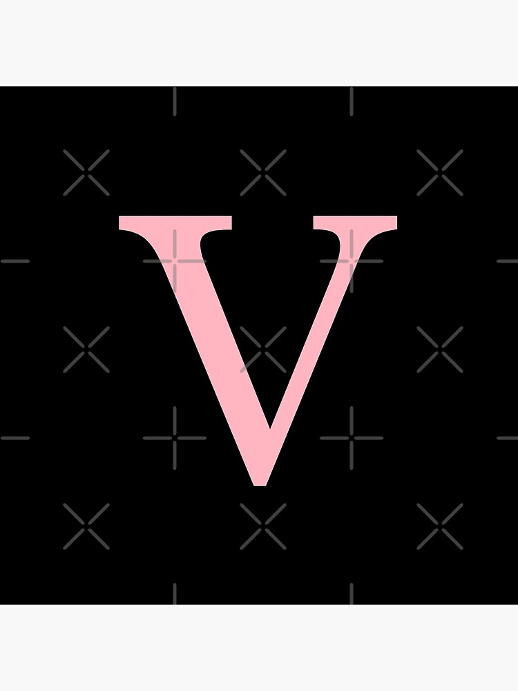 Póster «Letra V - Color rosa claro» de FunStudio | Redbubble