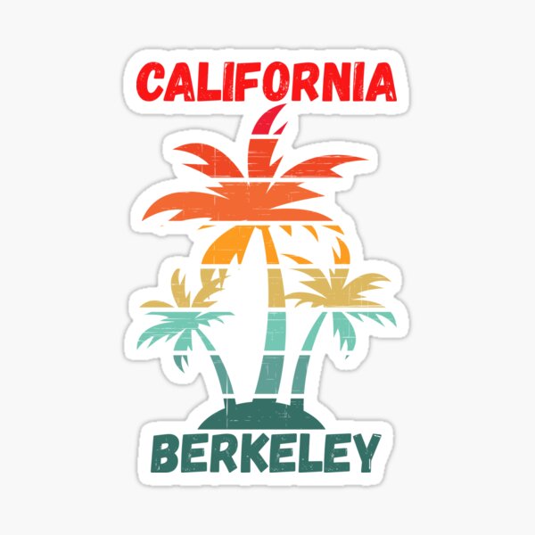"Berkeley, California" Sticker for Sale by SlartybardPOD2 | Redbubble