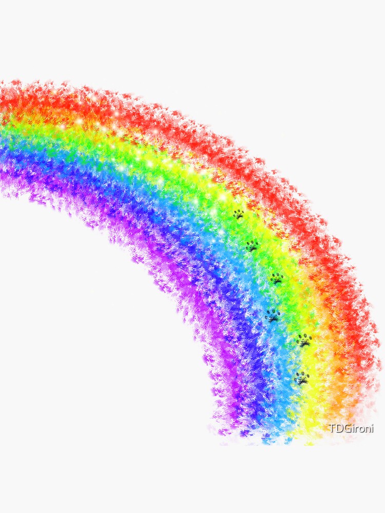 "Over the Rainbow Bridge" Sticker for Sale by TDGironi | Redbubble