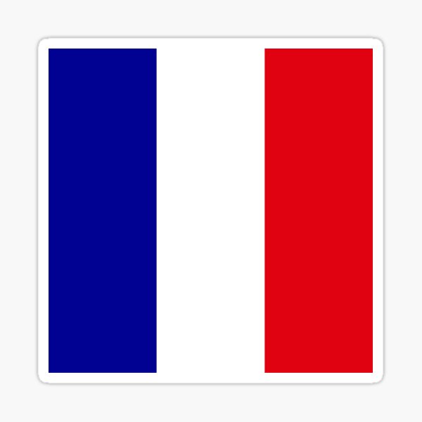 "France, flag" Sticker for Sale by bunterkunt | Redbubble