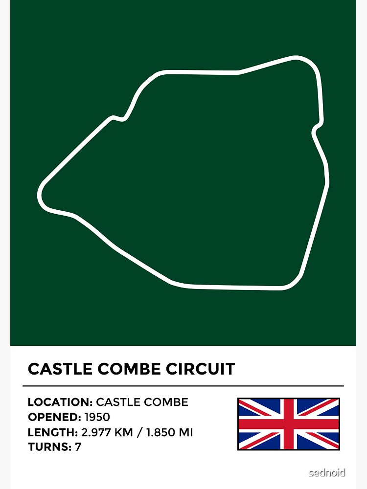 "Castle Combe Circuit [info]" Sticker for Sale by sednoid | Redbubble