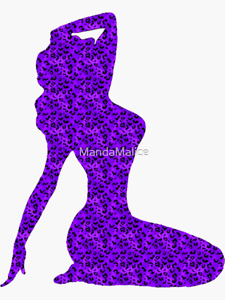 "Leopard Pin Up" Sticker for Sale by MandaMalice | Redbubble