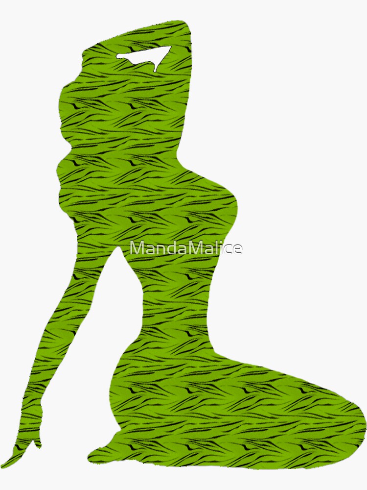 "Pin Up Tiger" Sticker by MandaMalice | Redbubble