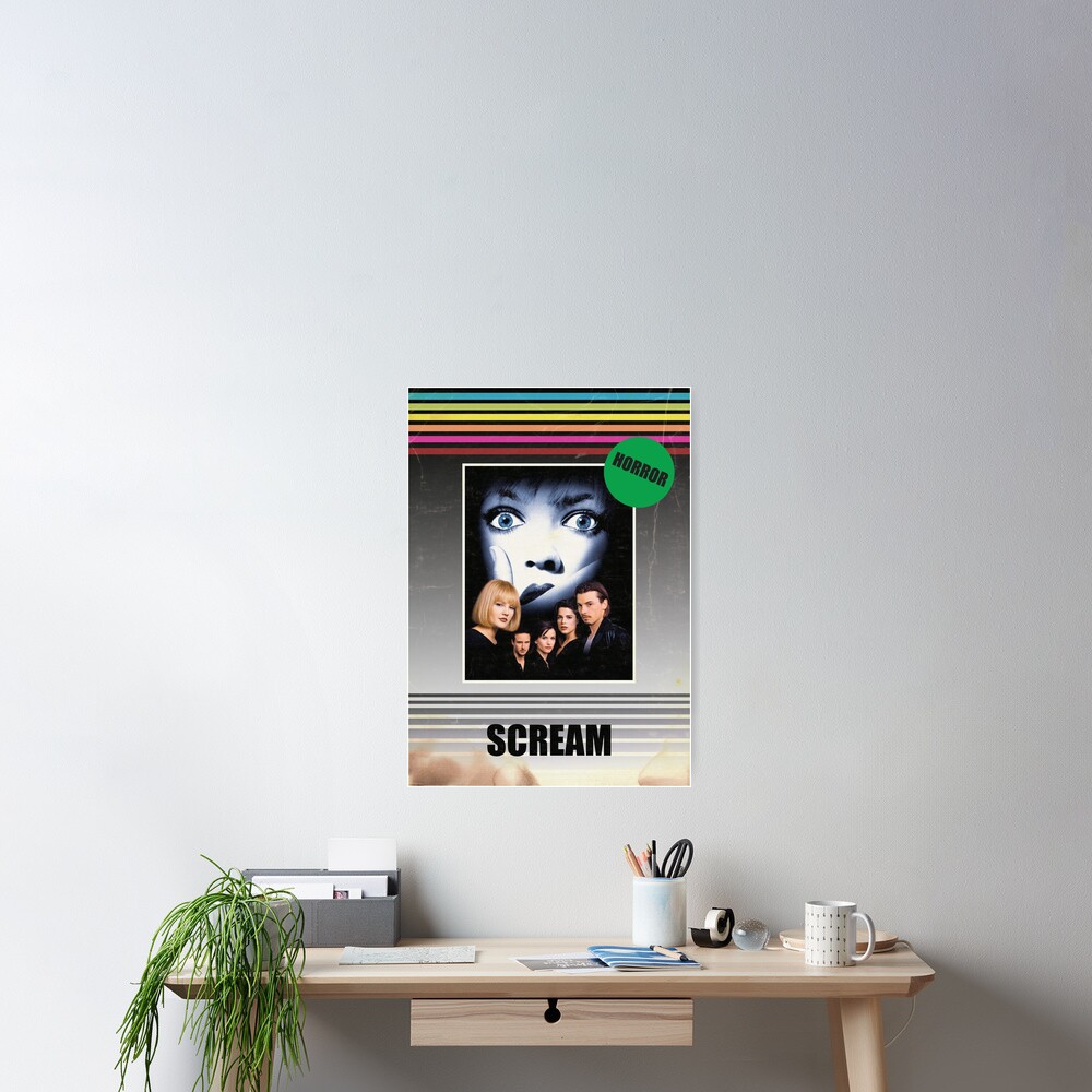 "Scream 1996 VHS style Horror Movie Poster" Poster for Sale by ...