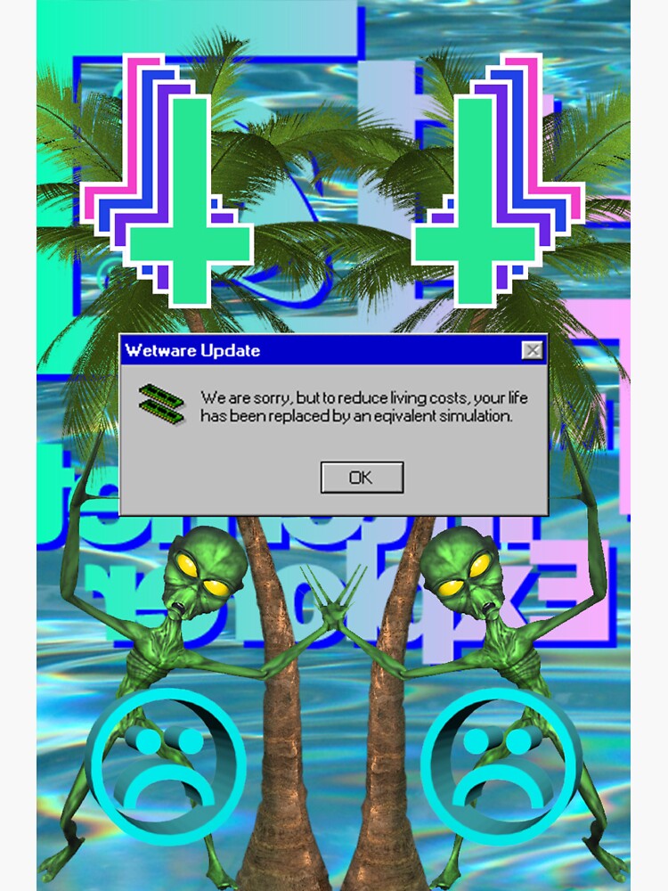 "Simulation" Sticker for Sale by Hadoukenhemp | Redbubble