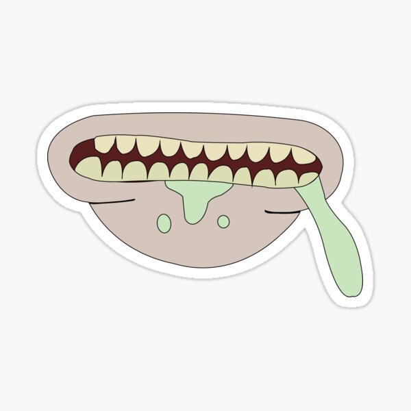 "Big watery mouth" Sticker by Lifeancient | Redbubble