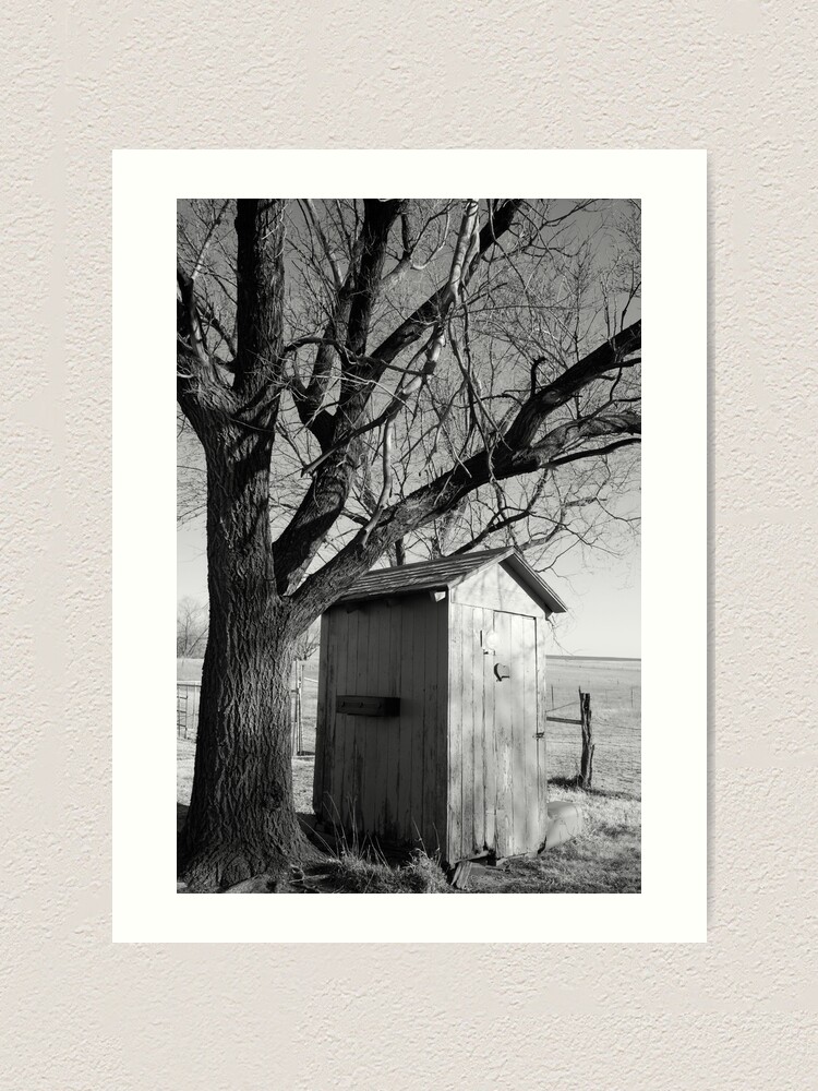 "Outhouse on the Kansas Prairie" Art Print by OzGirl | Redbubble