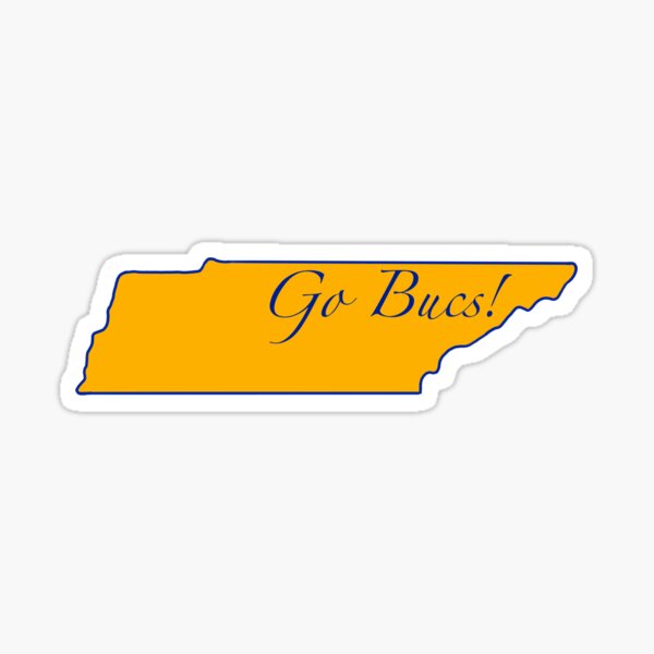 "TN - Go Bucs! (ETSU)" Sticker for Sale by morganehall | Redbubble