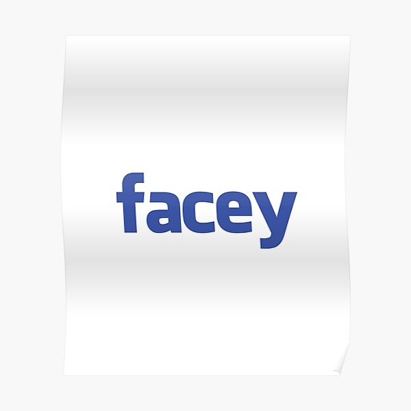 "Aussie Facebook Facey" Poster for Sale by andr0narak | Redbubble