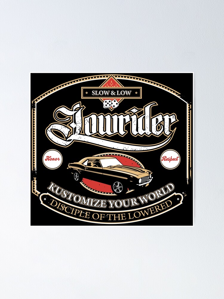 Póster «Slow and Low Rider Die Cast - Diseño de fundición» de atoyz ...