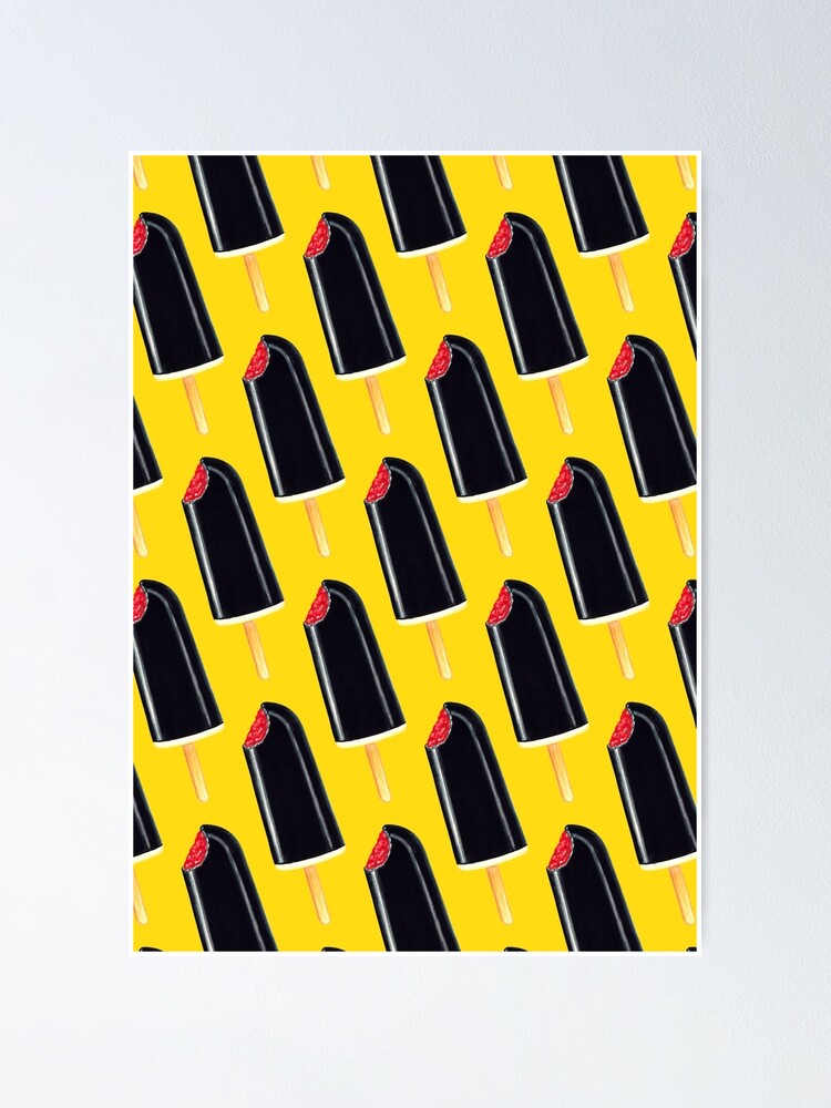 "Dracula ice Lolly Pattern - Yellow" Poster by KellyGilleran | Redbubble