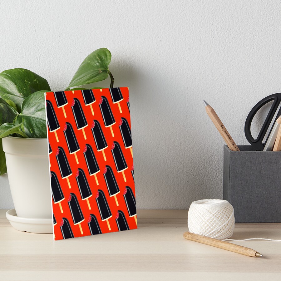 "Dracula Ice Lolly Pattern - Red" Art Board Print for Sale by ...
