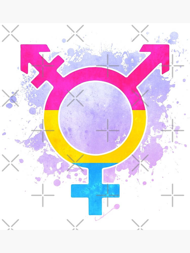 Lámina fotográfica «Bandera Pan - Símbolo Trans - LGBTQ» de ...