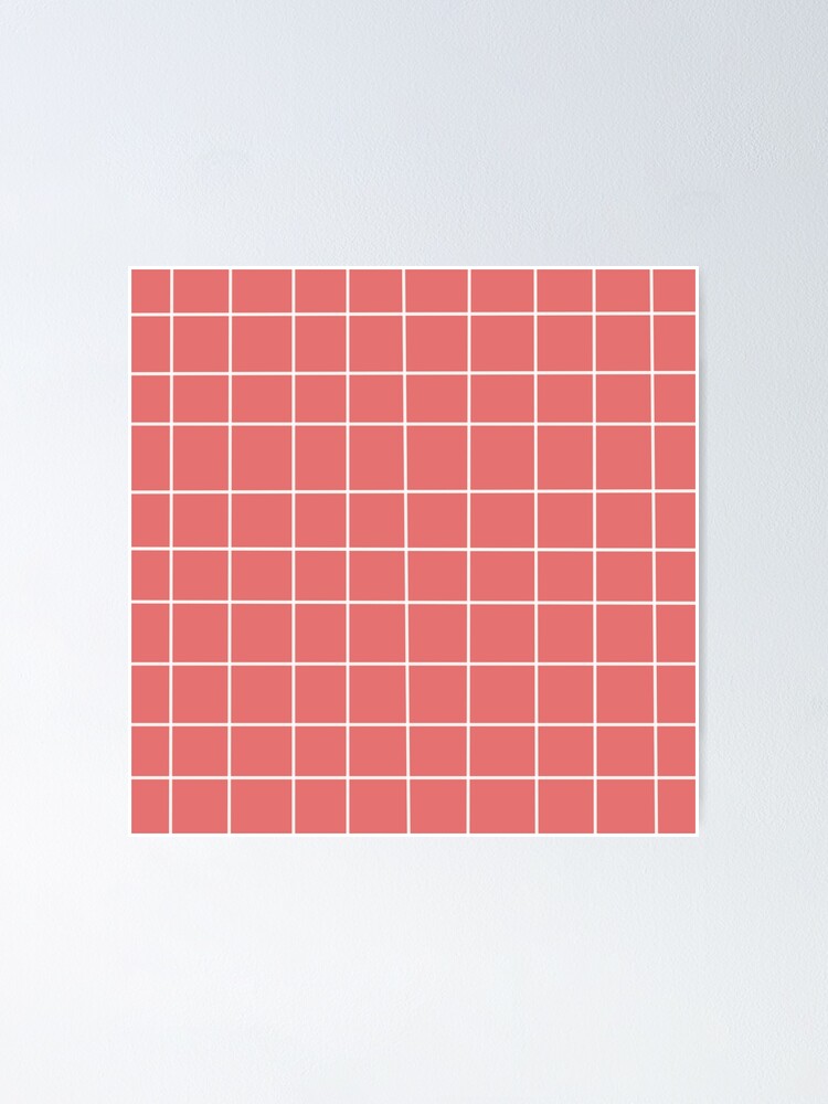 "Pink Grid" Poster by juliana-crafts | Redbubble