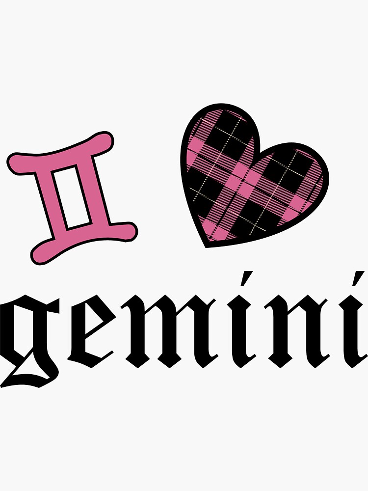 "Gemini Gothic" Sticker for Sale by AstroCreative | Redbubble