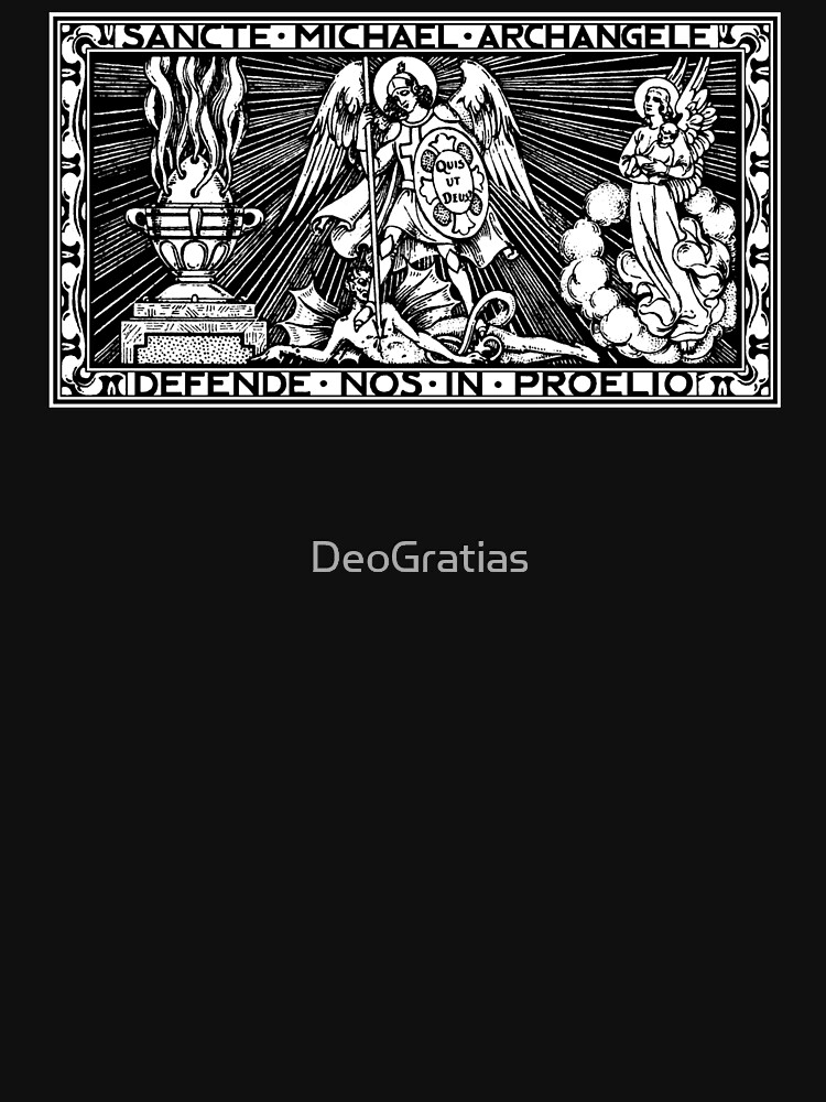 "St. Michael the Archangel - Quis ut Deus" T-shirt for Sale by ...