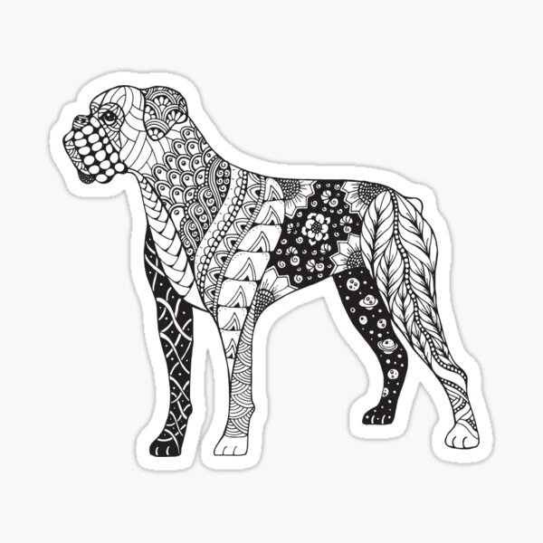 "Boxer 3 pattern" Sticker for Sale by kief-clothes | Redbubble