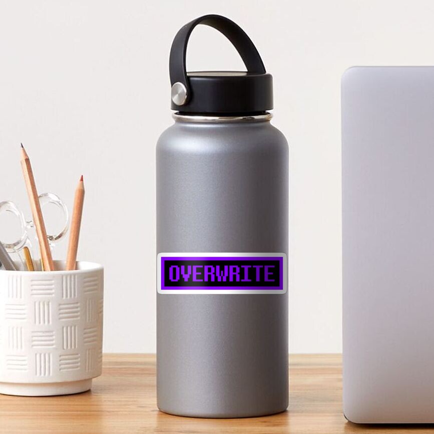 "Underverse Overwrite Button" Sticker for Sale by MidnightArk | Redbubble