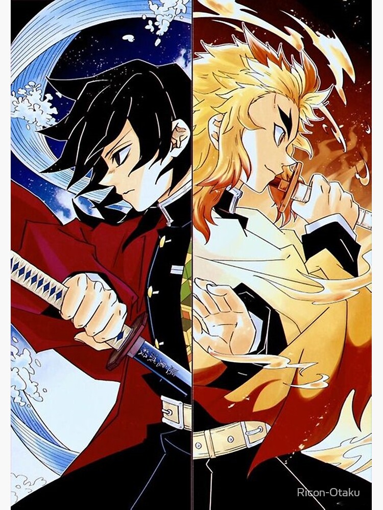 Póster «Giyu Tomioka y Kyojuro Rengoku» de Ricon-Otaku | Redbubble