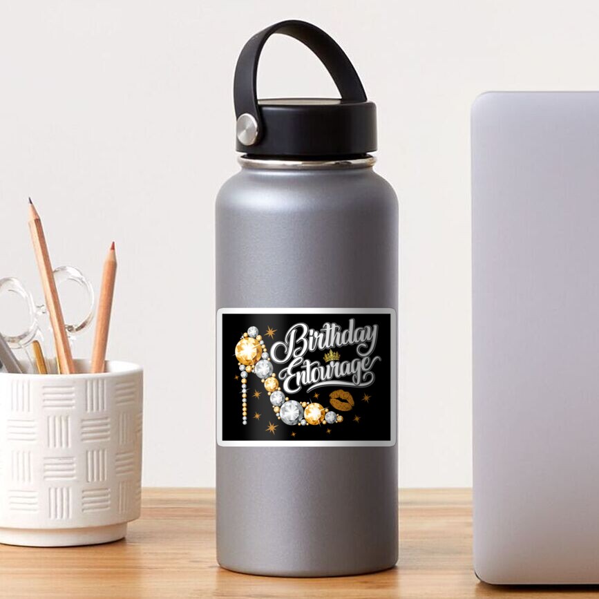 "Birthday Entourage, group design. Birthday party woman’s " Sticker by ...